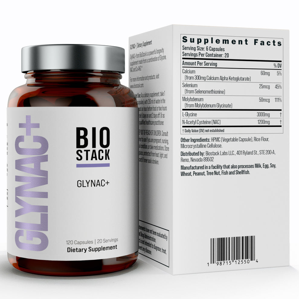 GlyNAC+ Supplement - Not Your Average GlyNAC Capsules – BioStack